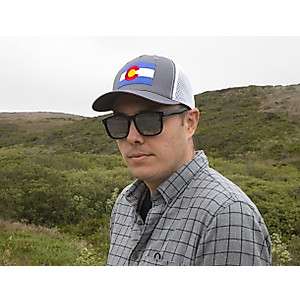 International Tie Colorado Hat for Men and Women – Colorado State Flag Themed Adjustable One Size Trucker Cap, Baseball, Snapback, Hat Mesh Back with an Embroidered Patch