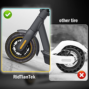 YBang 60/70-6.5 tubeless tire with valve for Segway Ninebot Max G30 / G30E / G30LP electric scooter solid rubber tires 10-inch anti-slip explosion-proof tires (2 Pcs)