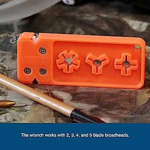AccuSharp Broadhead Sharpener & Wrench, Essential Archery Broadhead Tool for Sharpening & Tightening Broadheads, Blade Sharpener for Bowhunting & Archery Tool for Sharpening