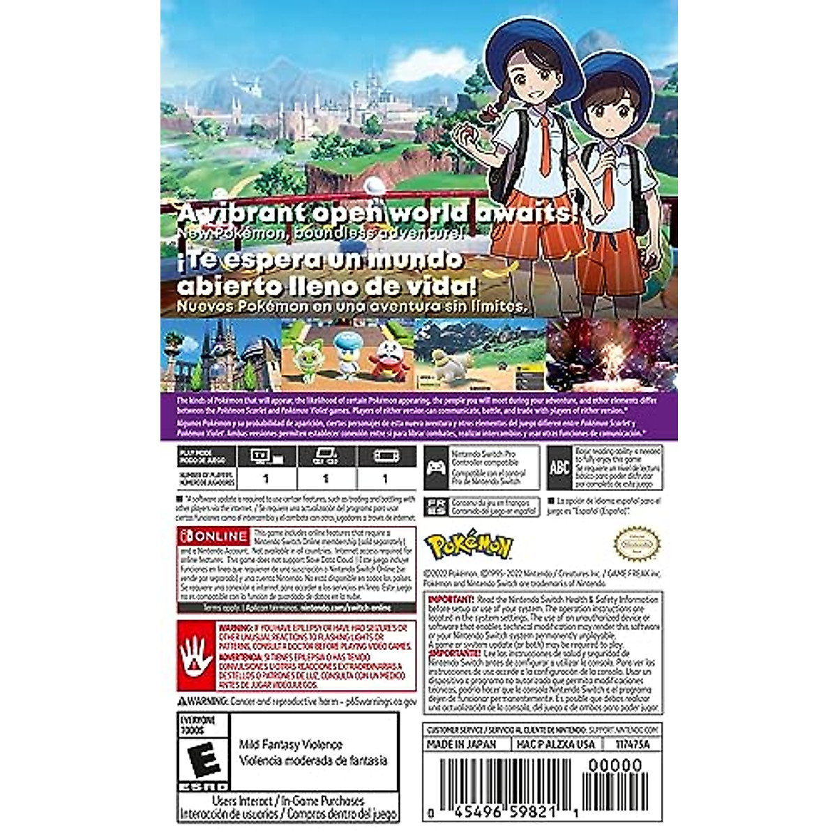 Pokémon Scarlet - US Version