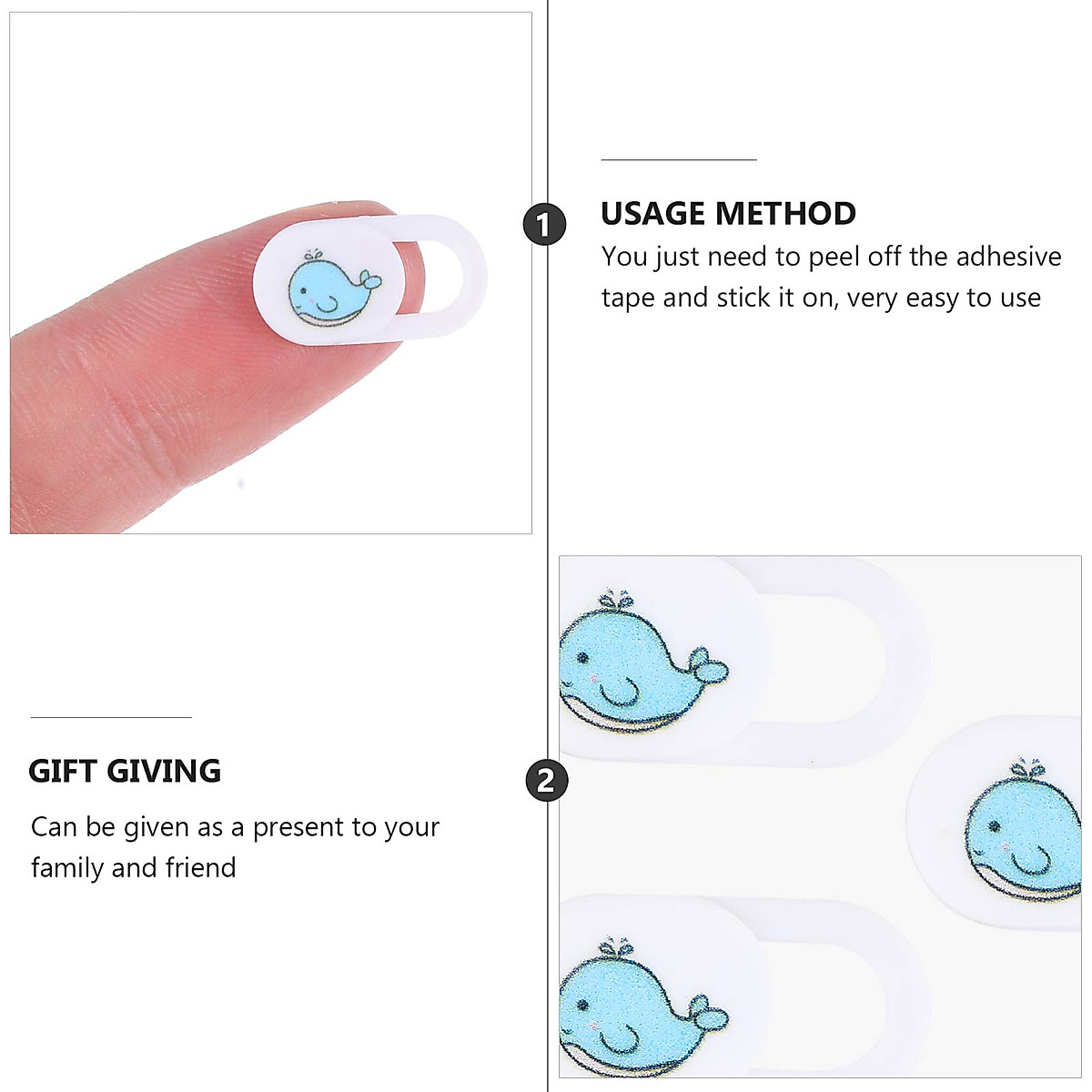 SOLUSTRE 3 PCS Camera Privacy Cover Webcam Cover Laptop Camera Covering Laptop Web Camera Shutter Anti- Peeping Privacy Cover Privacy Blocker Sliding Shield Protective Cover Anti Peeping