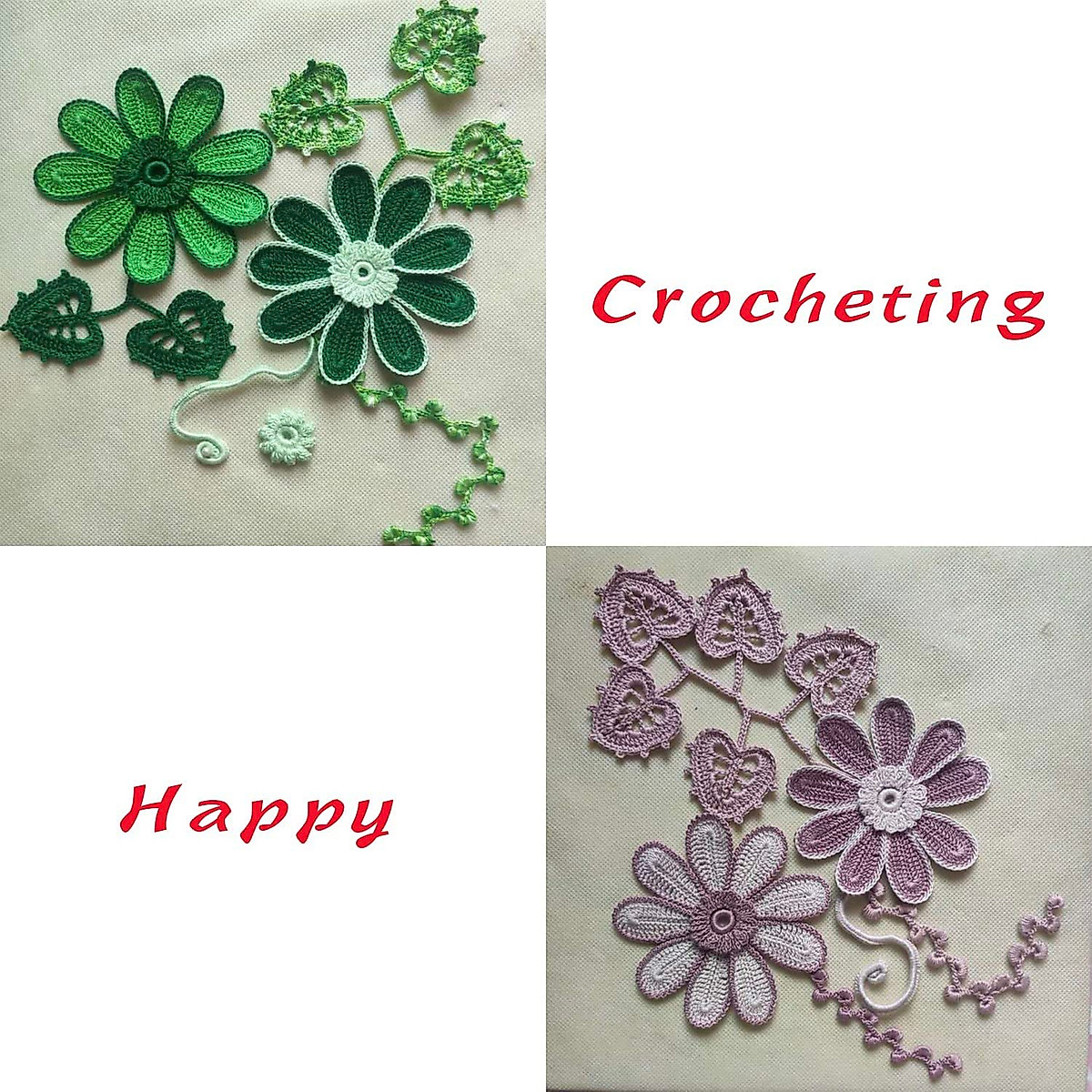 golo Crochet Yarn Cotton Size 10 Cotton Knitting Thread Yarn for Crochet (Clove Red) 6-191