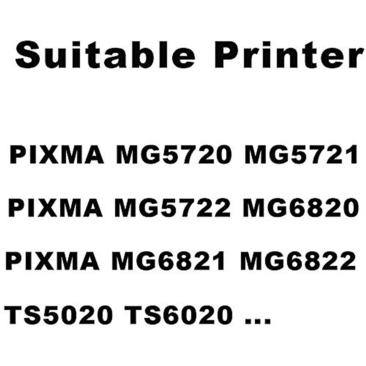 INKWAY Pgi-270 Cli-271 Pgi-270XL Cli-271XL Refillable Ink Cartridge Replace for Canon MG6820 MG6821 MG6822 MG5720 MG5721 MG5722 MG7720 TS5020 TS6020 Printer