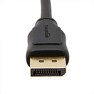 Amazon Basics DisplayPort to DisplayPort 1.2 Cable with 4K@60Hz, 2K@165Hz, 2K@144Hz Video Resolution - 6 Feet