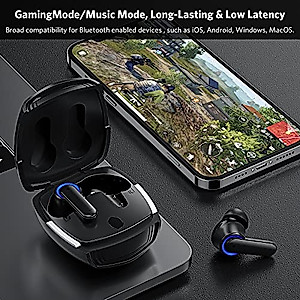 Wireless Earbuds, TITACUTE Bluetooth 5.3 Headset in-Ear Headphone Deep Bass Noise Canceling Earphone for Samsung Galaxy S23 Ultra A53 A14 S22 S21 S20 for iPhone 13 Pro Max 14 12 11 Google Pixel 6 7 6a
