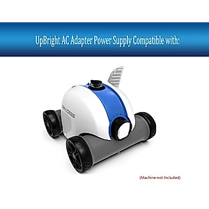 UpBright 12.6V 2-Prong AC/DC Adapter Compatible with Paxcess HJ1103 HJ1103J Cordless 5000 Automatic Robotic Pool Vacuum Cleaner 5000mAh Lithium Ion Battery XSG1261800 HT-A07-12620WB 1.8A Power Supply