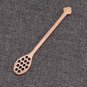 Honey Dipper Home Kitchen Stirrer Long Handle Wooden Drizzler Saver Spoon(Heart)