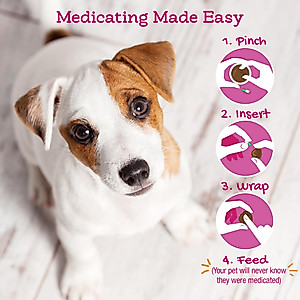 Riley's Pill Wrap for Dogs - Delicious Peanut Butter Flavored Pill Paste for Dogs - Wrap Pills, Capsules, Tablets in a Pocket or Pouch to Mask The Taste & Make Pill Time Easy - 8 oz