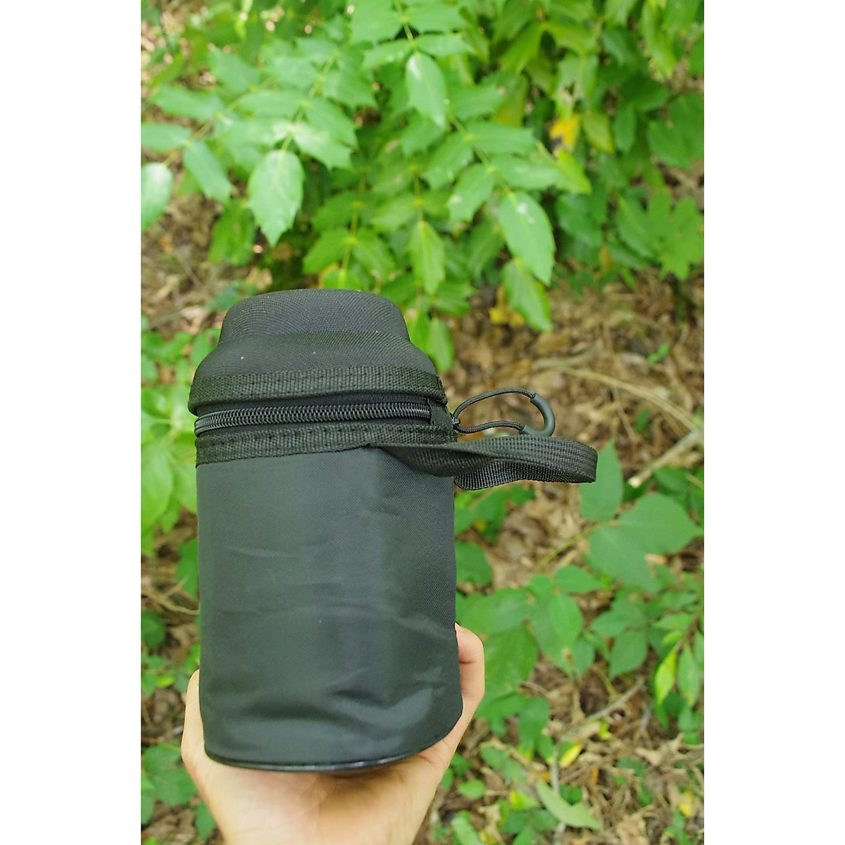 Masun Mason jar Cooler Insulated sleeve for Wide and Regular mouth Quart mason jars (Black 1 pack)