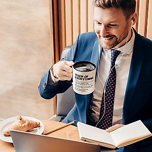 YHRJWN Boss Day Gifts, Cool Gifts for Coworkers, Boss Day Gifts for Men, Boss Gifts, Christmas Birthday Thank You Gifts for Men Boss Coworkers, Fixer of Everything Mug, 11 Oz