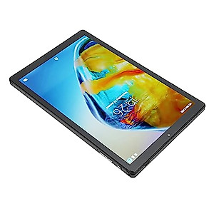 DAUZ Student Tablet, Octa Core CPU 10 Inch Black 5000mAh Office Tablet 4GB RAM 64GB ROM 3 Card Slots for Study (US Plug)