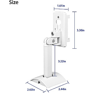 Enjcyling Wall/Ceiling Mount Bracket Stand Steel White, for UB-20 Series II, Compatible with Bose CineMate Lifestyle 809281-1100