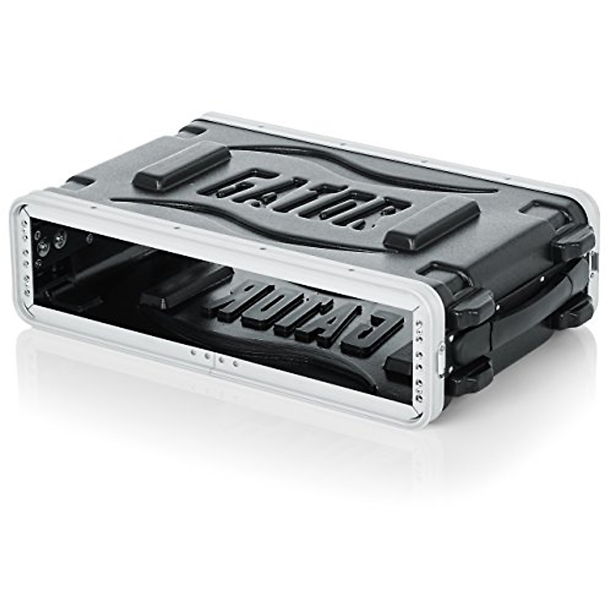 Gator Lightweight Molded 2U Rack Case with Heavy Duty Latches; Shallow 14.25' depth (GR-2S)
