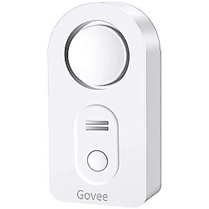 Govee Water Detectors 2 Pack, 100dB Adjustable Audio Alarm Sensor, Sensitive Leak and Drip Alert, for Kitchen Bathroom Basement (Battery Included)