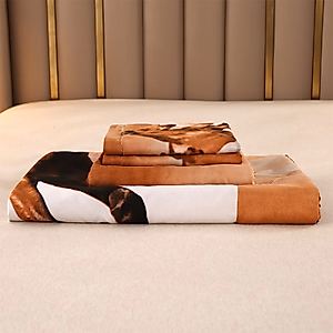 Wowelife Horse Bedding Sets for Boys and Girls Queen, Premium Horse Duvet Cover Set, Comfortable and Soft for Kids and Adults(Queen-4 Pieces)