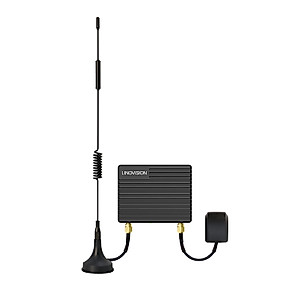 LINOVISION Mini Industrial 4G LTE Router with Low Power Consumption, GPS, RS232/RS485, DI/DO, USB Dongle Mode for Computer, Cellular Router for Vending Machine, Vehicles, Robots with Solar Battery