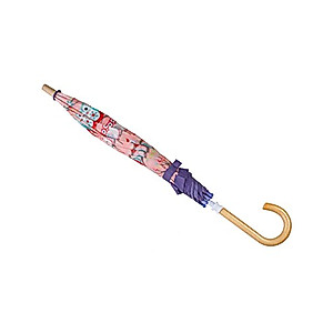 OAKI Double Layer Waterproof Kids Umbrellas with Windproof, UV Protection and C-Shaped Kid’s Easy Hold Handle (Perched Owls)