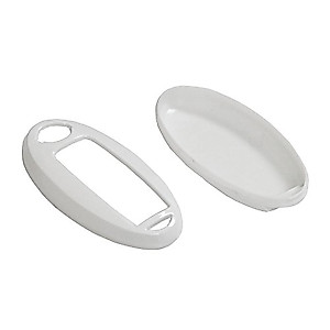 iJDMTOY (1) Exact Fit Gloss Metallic White Smart Key Fob Shell Compatible with Nissan Armada Rogue GT-R Murano Pathfinder Sentra Leaf Titan (4-Button only)