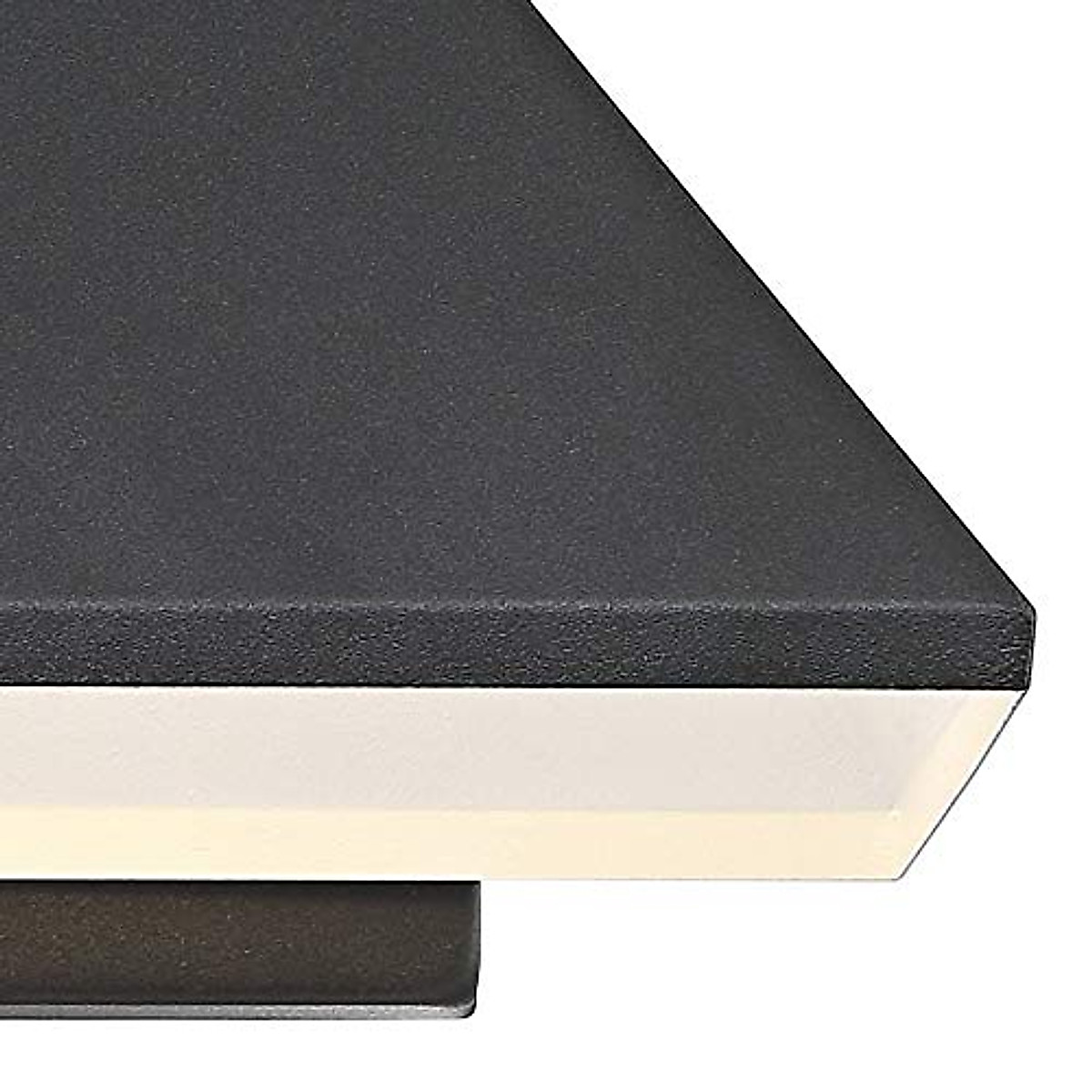 John Timberland Whatley Modern Outdoor Wall Light Fixture Black LED 6 1/4" Metal Shade for Exterior Barn Deck House Porch Yard Patio Outside Garage Front Door Garden Home Roof Lawn