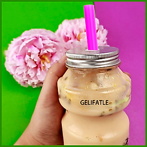 Jumbo Smoothie Straws, Colorful Disposable Wide-mouthed Large Straw (100 Count)