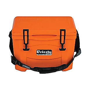 Grizzly 15 Cooler, Orange, G15, 15 QT