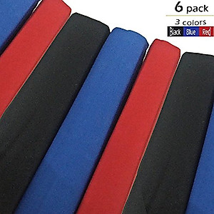 School Book Covers – 6 Frustration Free, Long Lasting Stretchable Fabric Jumbo Book Covers with 3 Post It Pads. Jumbo 9" x 12". Fit Textbooks. Perfect for School and Gifts.