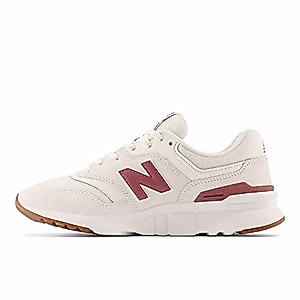 New Balance Women's 997H V1 Lifestyle Sneaker, Sea Salt/Washed Burgundy, 10