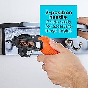 BLACK+DECKER 4V MAX* Cordless Screwdriver with LED Light (BDCSFL20C)