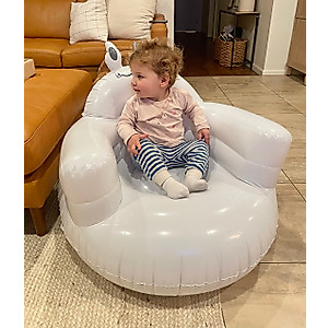 KANYAN - Unicorn Chair, Best Kids Chair for Girls (Toddler Chair for Girls), Kids Reading Chair, Toddler Bean Bag Chair (Girls Bean Bag Chair) Filled with Air