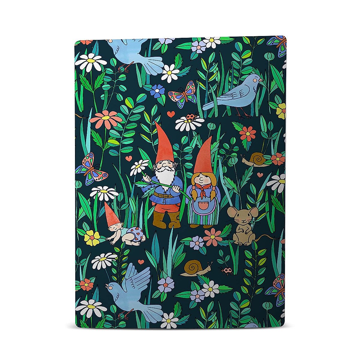 Head Case Designs Officially Licensed Micklyn Le Feuvre Gnome Family Love Art Mix Matte Vinyl Faceplate Sticker Gaming Skin Case Cover Compatible with Sony Playstation 5 PS5 Disc Edition Console