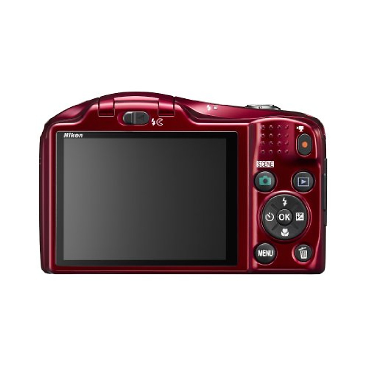 Nikon COOLPIX L620 18.1 MP CMOS Digital Camera with 14x Zoom Lens and Full 1080p HD Video (Red) (Discontinued by Manufacturer)
