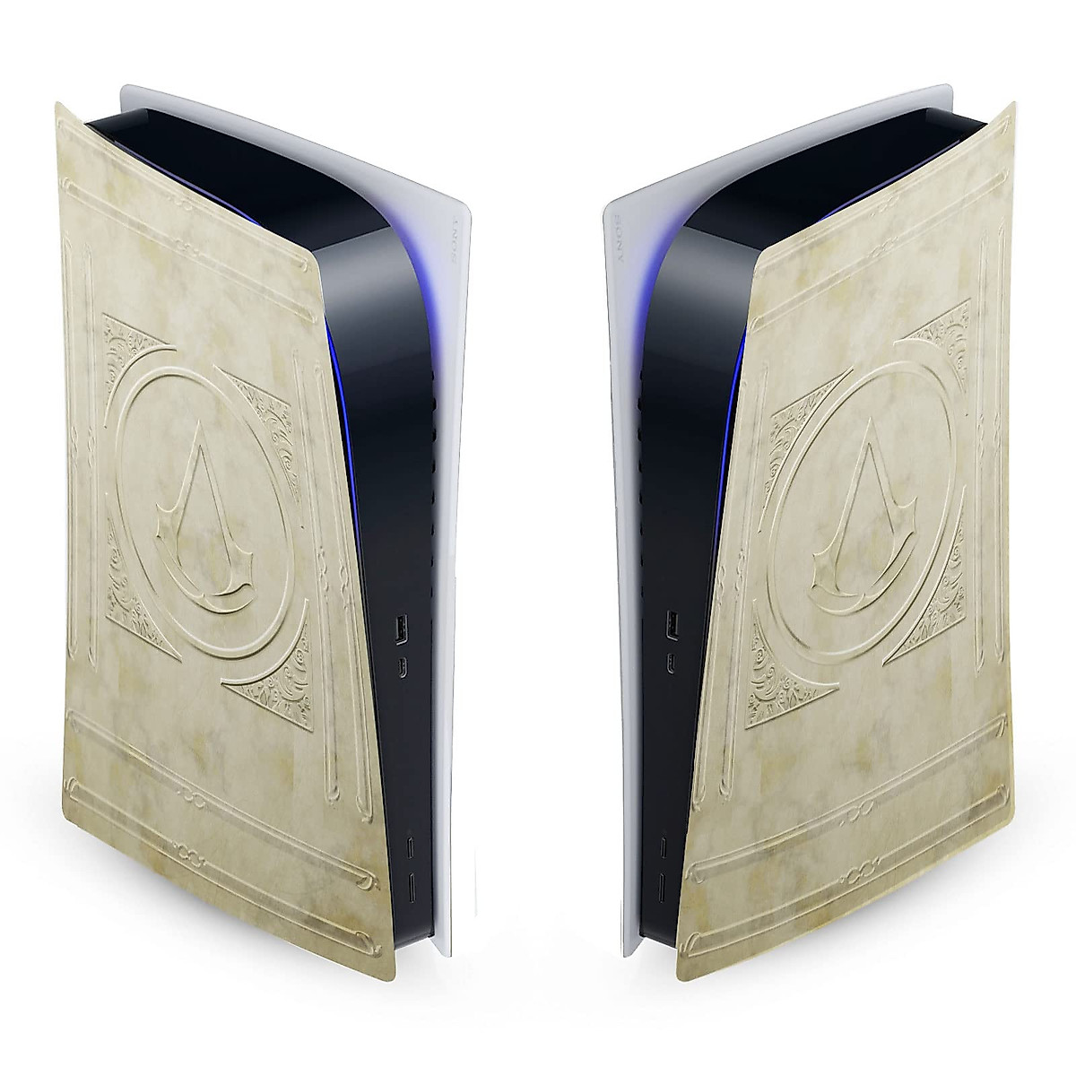 Head Case Designs Officially Licensed Assassin's Creed Codex Edition Brotherhood Graphics Vinyl Faceplate Sticker Gaming Skin Decal Cover Compatible With Sony PlayStation 5 PS5 Digital Edition Console