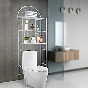 Over The Toilet Storage Rack, 3 Tier Bathroom Space Saver Above Toilet Shelf Rack, Free Standing Bathroom Organizers And Storage Over Toilet, Easy to Assemble, Fit Most Toilet, 24.8x13.4x69.7inch