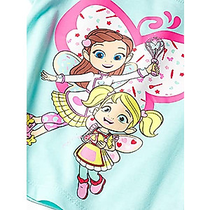 Butterbean Café Girls' Toddler Short Sleeve T-Shirt Bundle 3 Pack Tees, Lt Teal, White, Lavender, 3T