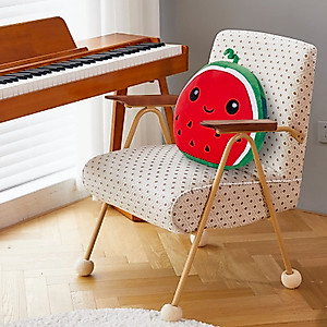 BSTAOFY Cute Watermelon Fruit Soft Plush Pillow Ultrasoft Squishy Animal Cushion Body Pillow Birthday Valentines Weekend Gifts for Toddler Kids Boys Girls, 12’’