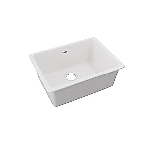 Elkay Quartz Classic ELGU2522WH0 Single Bowl Undermount Sink, White
