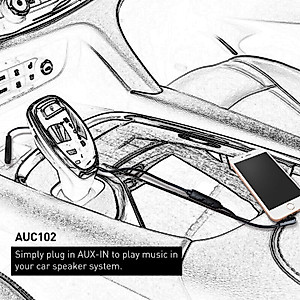 Aux Cord 3.5mm 1.5m/4.9ft with Mic and Volume Control Audio Cable to Connect Gaming Headphones with Xbox/PlayStation, Male to Male Replacement Cord for Music and Voice Streaming for Mobile Phones