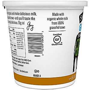 Stonyfield® Organic 100% Grassfed Vanilla Greek Whole Milk Yogurt 24 oz. Tub