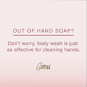 Caress Hydrating Body Wash For Noticeably Silky Soft Skin Daily Silk Extract & Floral Oil Essence 18 oz, Pack of 6, pink