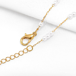 Reetan Pearl Belly Chain Gold Waist Chains Beach Bikini Waist Chain Belt Fashion Waist Accessories for Women and Girls