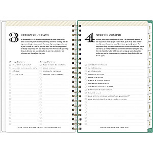 Blue Sky Day Designer for 2023-2024 Academic Year Weekly and Monthly Planner, 5' x 8', Frosted Flexible Cover, Wirebound, Palms (137892-A24)