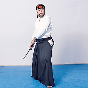 SATINIOR Bushido Hachimaki Headband 2 Pieces Samurai Japanese Headband Sushi Chef Bandana Tie on Costume Headwear for Karate Sports Cooking Kitchen Supply (Dragon, Character)