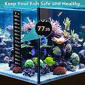 9 in 1 Aquarium Water Test Kit, 100 Strips Aquarium Test Strips Freshwater Saltwater Aquarium Test Kit Easy Accurate to Monitor Aquarium Fish Tank Water for Copper, pH, Nitrite,Nitrate and Mor