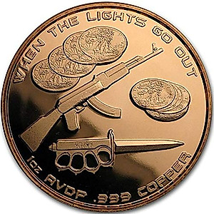1 oz .999 Pure Copper Round/Challenge Coin (Death from Above)