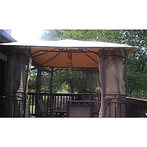 Garden Winds 11 x 9 Curved Corner Panel Gazebo Replacement Canopy Top Cover