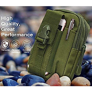 Small Shoulder Bag Utility Fashion Crossbody Purse Pockets Casual Tactical Backpack Women Men Cell Phone Holder (Olive)