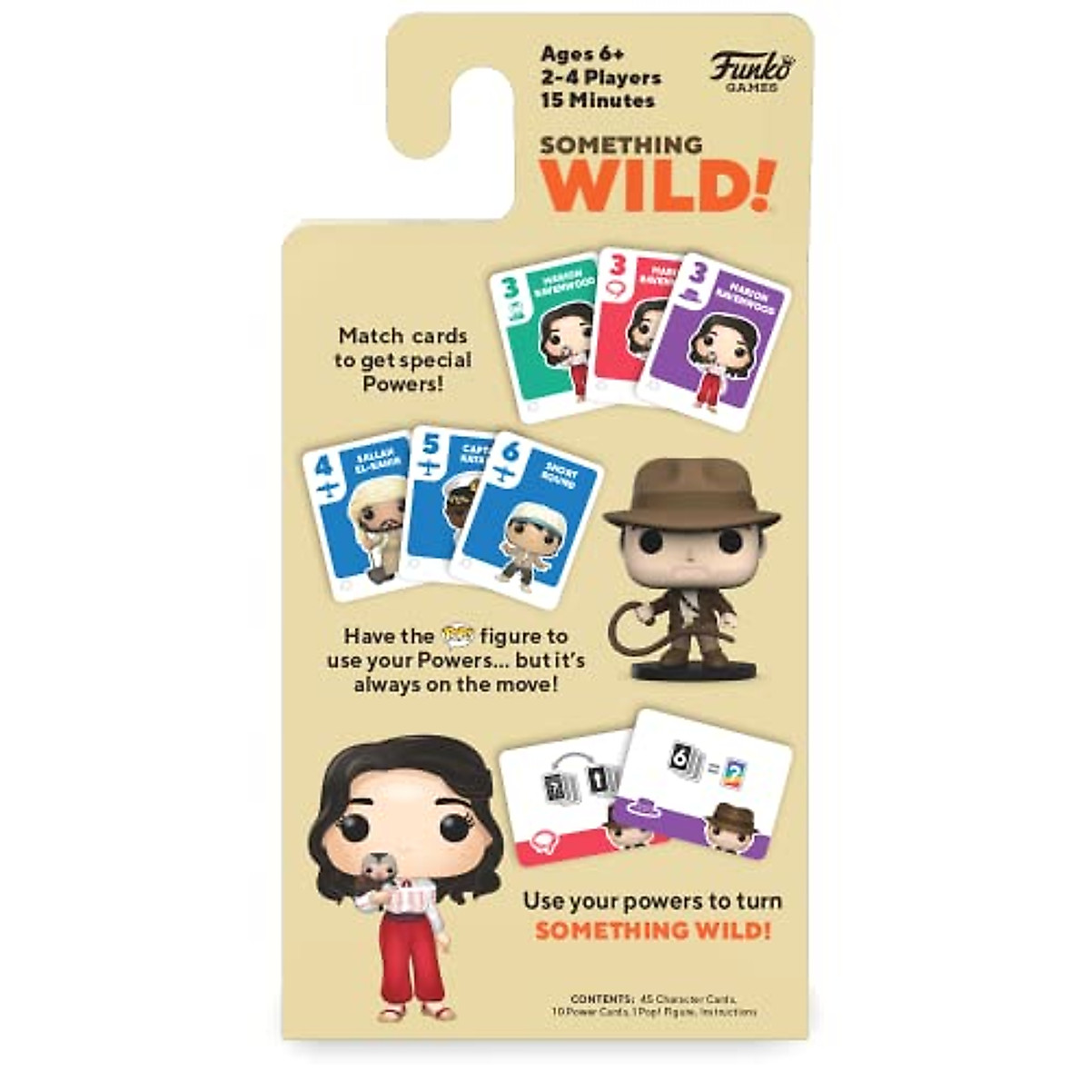 Funko Something Wild! Indiana Jones with Pocket Pop! Card Game for 2-4 Players Ages 6 and Up