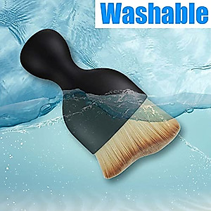 Car Duster Interior Clean Tool,2 Pcs Car Brushes for Detailing Soft Bristles Car Cleaning with Cover Portable Detailing Brushes Dusting Tools for Air Vents,Dashboard,Computer,Cosmetic Brush(Yellow)