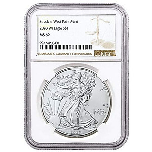 2020 Silver American Eagle (West Point) Dollar Brilliant Uncirculated NGC