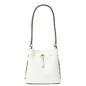 Kate Spade Marti Small Bucket Shoulder Tote Bag White Dove Leather WKRU7063